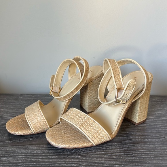 J. Crew Factory | Shoes | J Crew Factory Strappy Wicker Block Sandal ...
